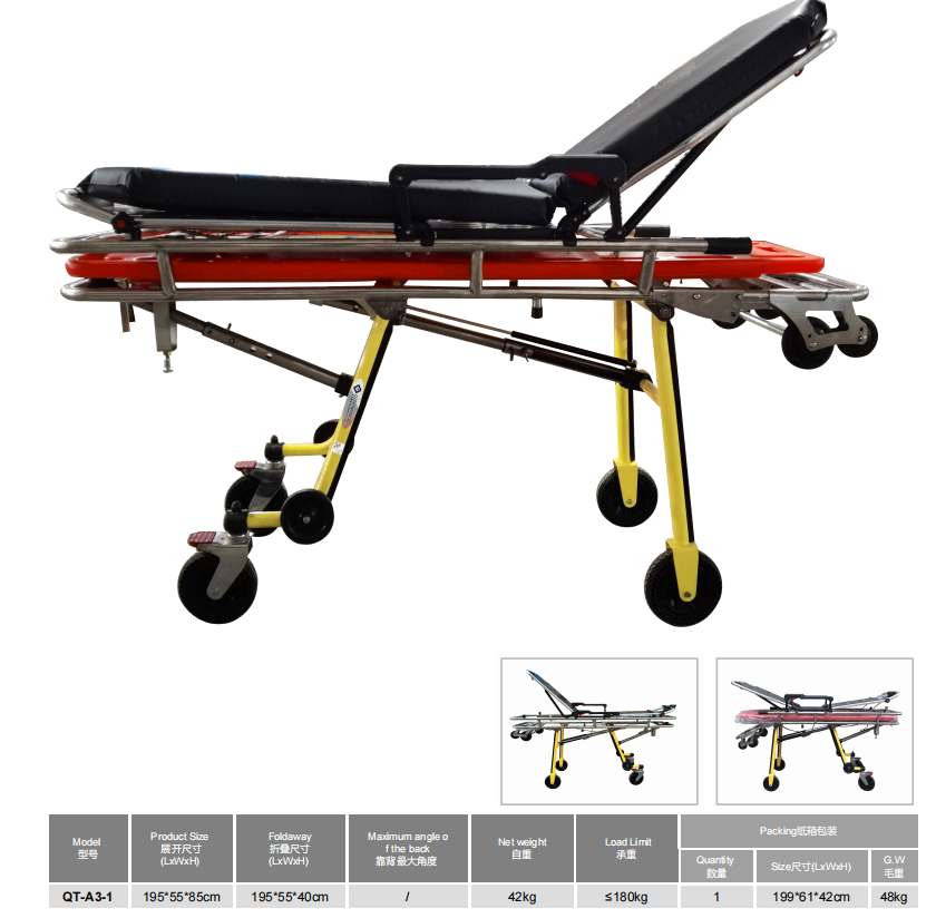 Hot Sale Emergency Rescue Folding Cheap Stretcher for Ambulance Car ...
