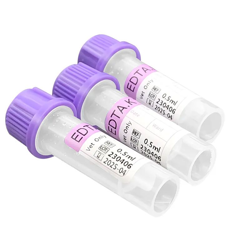 Animal 1ml Edta k2 k3 Micro Blood Collect Microtubule Micro k2 K3 Edta Tubes Micro Medical Blood ...
